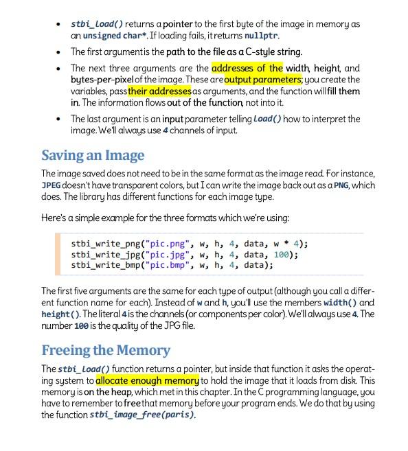 Solved The Image Class P reviously, you used raw pointers, | Chegg.com