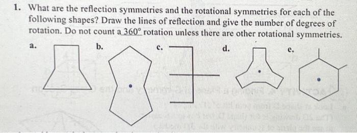 Solved What are the reflection symmetries and the rotational | Chegg.com Solved What are the reflection symmetries and the rotational | Chegg.com
