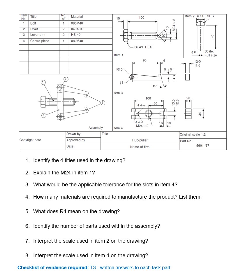Solved Identify the 4 ﻿titles used in the drawing?Explain | Chegg.com