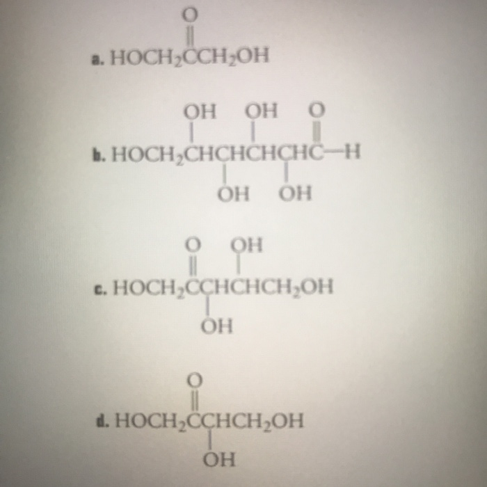 Solved classify each monosaccharide in terms of functional | Chegg.com