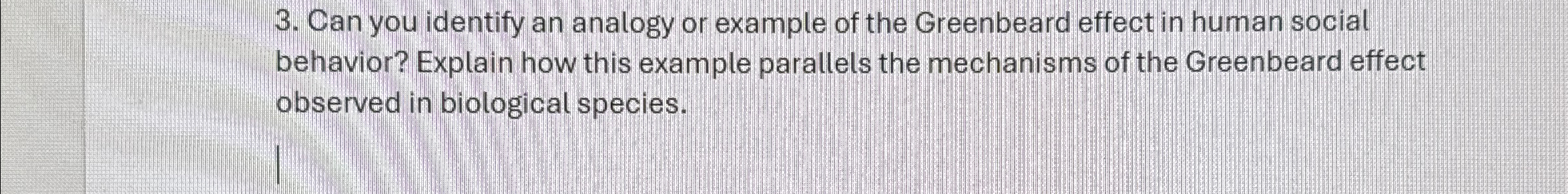 Solved Can you identify an analogy or example of the | Chegg.com