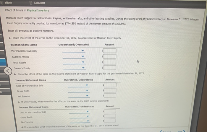 Solved eBook Calculator Effect of Errors in Physical | Chegg.com