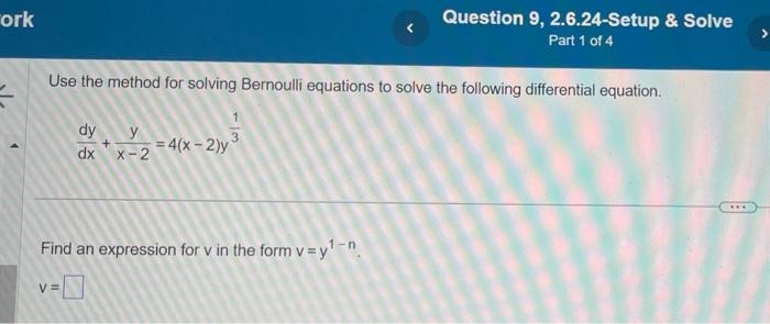Solved Use the method for solving Bernoulli equations to | Chegg.com