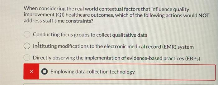 Solved When considering the real world contextual factors | Chegg.com
