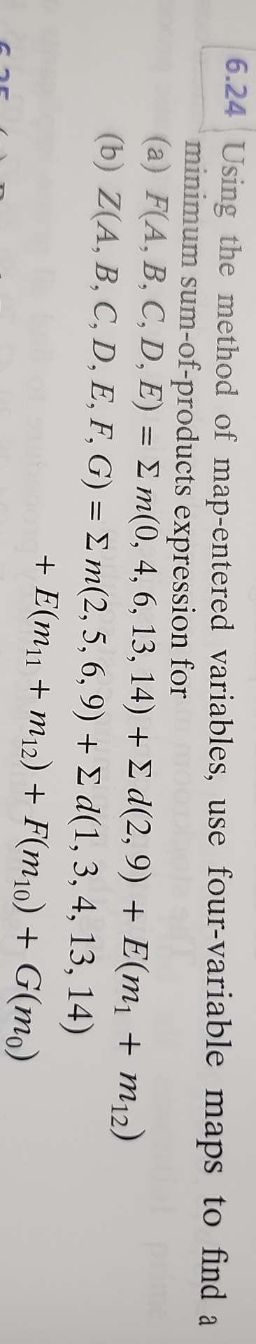 Solved 624 using The Method Of Map Entered Variables Use