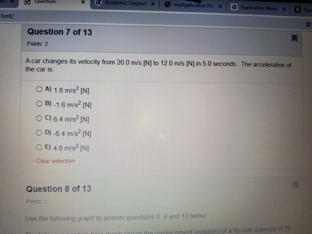 Solved Use the following graph to answer questions 8, 9 and | Chegg.com