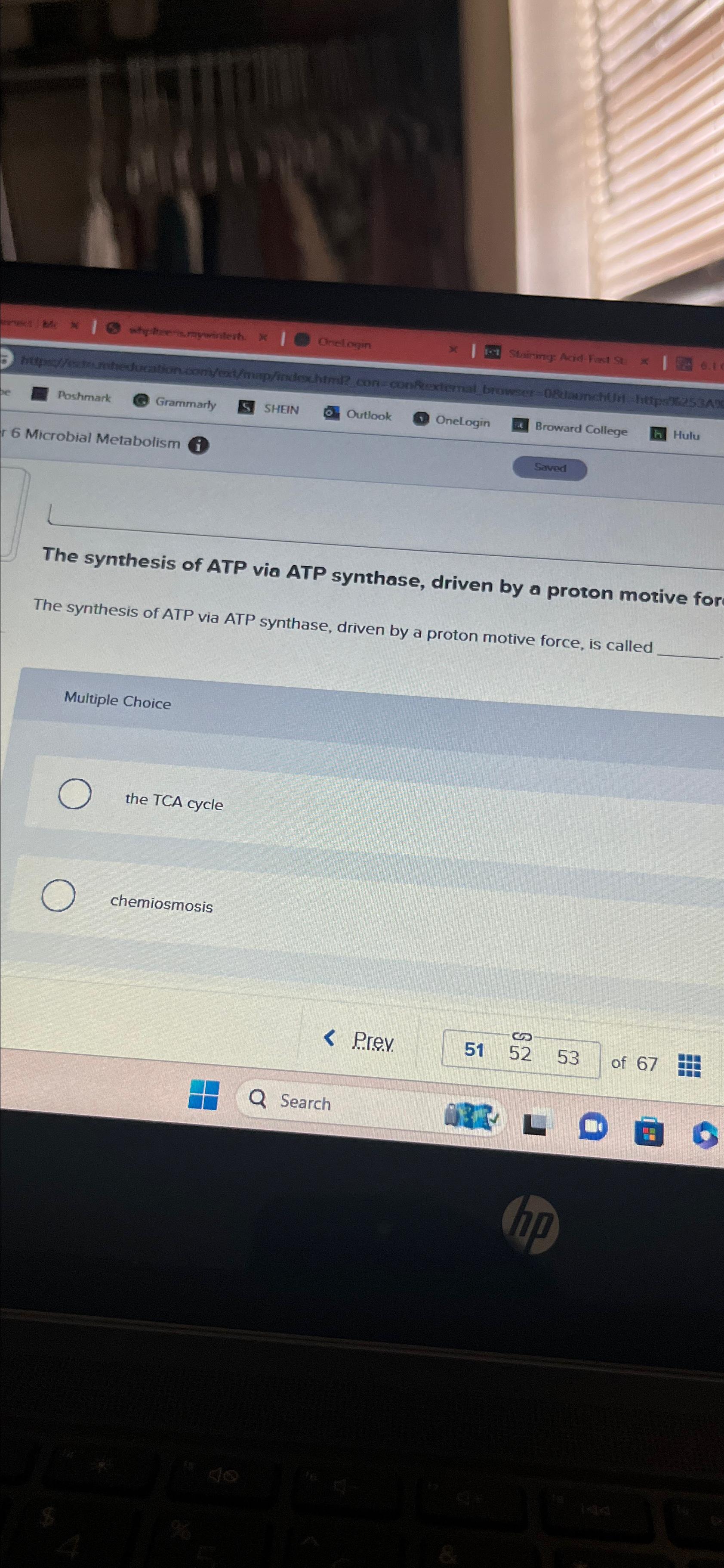 Solved The synthesis of ATP via ATP synthase, driven by a | Chegg.com