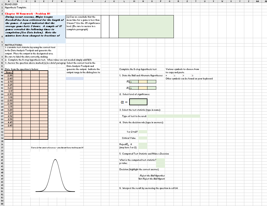 Solved BUAD 2120 ﻿ Hypothesis Template | Chegg.com