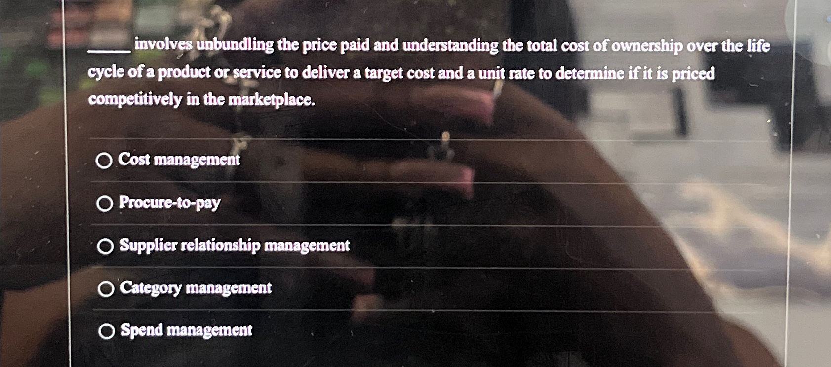 Solved involves unbundling the price paid and understanding | Chegg.com
