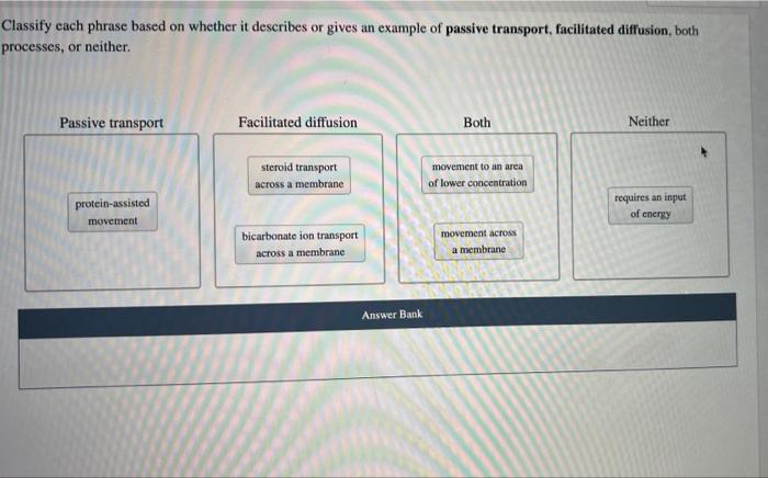 Solved Classify each phrase based on whether it describes or | Chegg.com