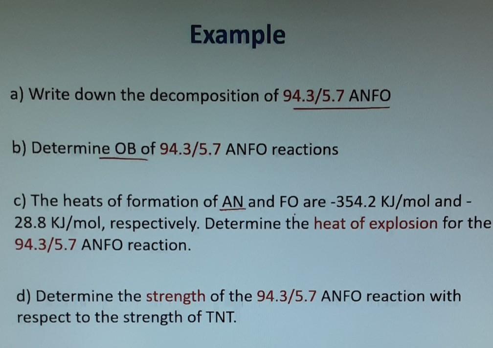 Solved Example a) Write down the decomposition of 94.3/5.7 | Chegg.com
