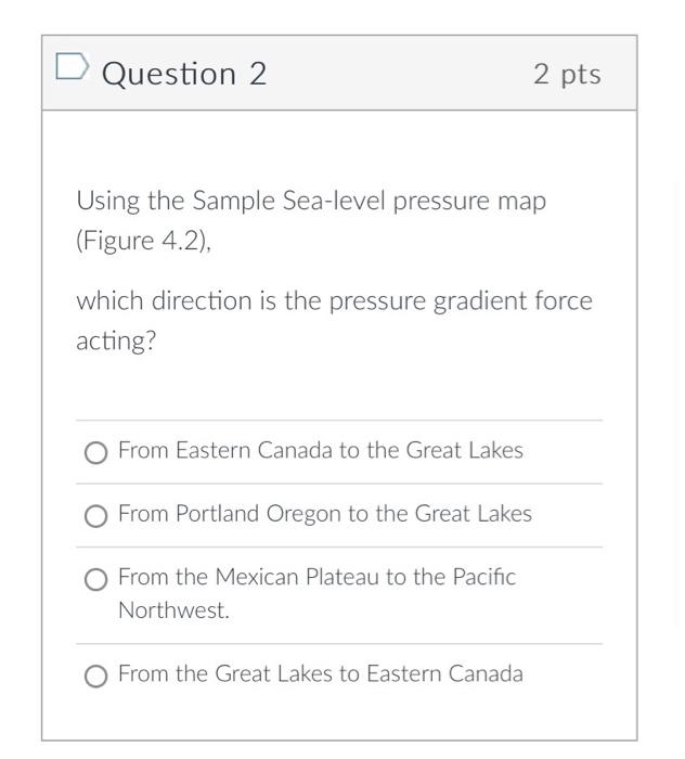 Question 1 2pt Using the Sample Sea-level pressure | Chegg.com