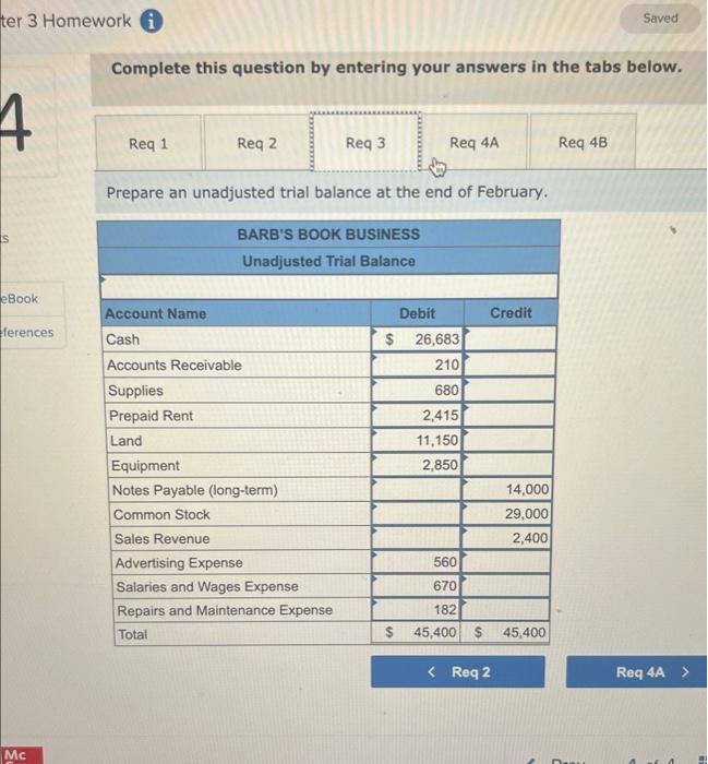 Solved using this table, what is the preliminary net income | Chegg.com