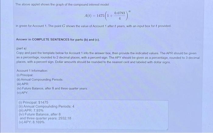 The above applet shows the graph of the compound | Chegg.com