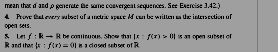 Solved 5. ﻿Let f:R→R ﻿be continuous. Show that {x:f(x)>0} | Chegg.com