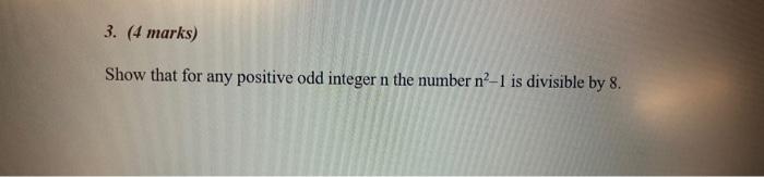 Solved Show that for any positive odd integer n the number | Chegg.com