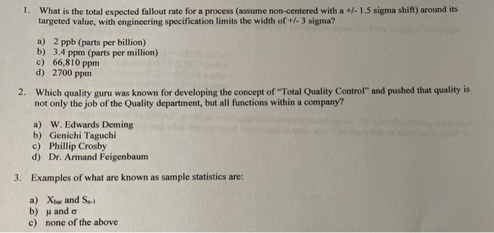 Solved 1. What is the total expected fallout rate for a | Chegg.com