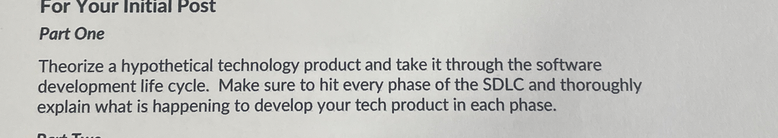 Solved Theorize a hypothetical technology product and take | Chegg.com