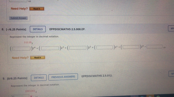 Solved 7. [-76.25 Points] DETAILS EPPDISCMATH5 2.5.008. | Chegg.com