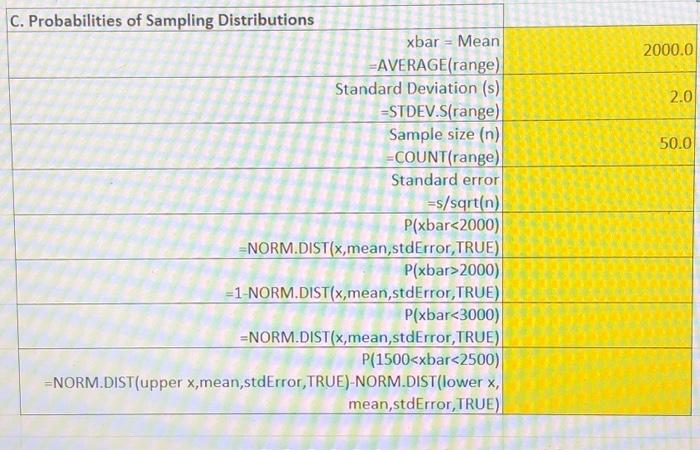 Solved \begin{tabular}{|r|r|} \hline C. Probabilities of | Chegg.com