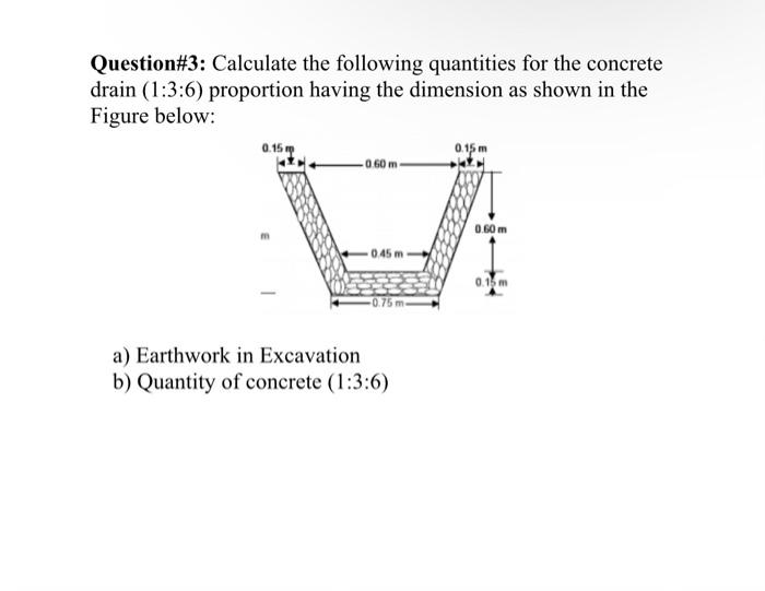 Solved Question\#3: Calculate the following quantities for | Chegg.com