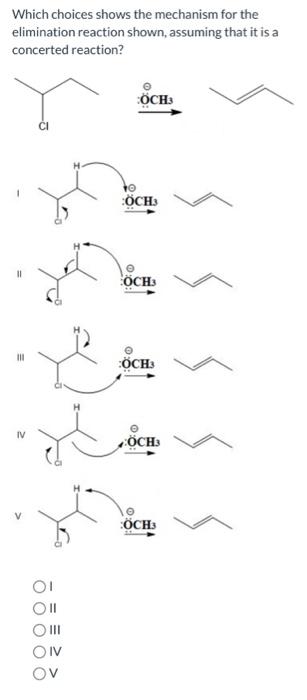 Solved Which choice shows the correct curved arrow mechanism | Chegg.com