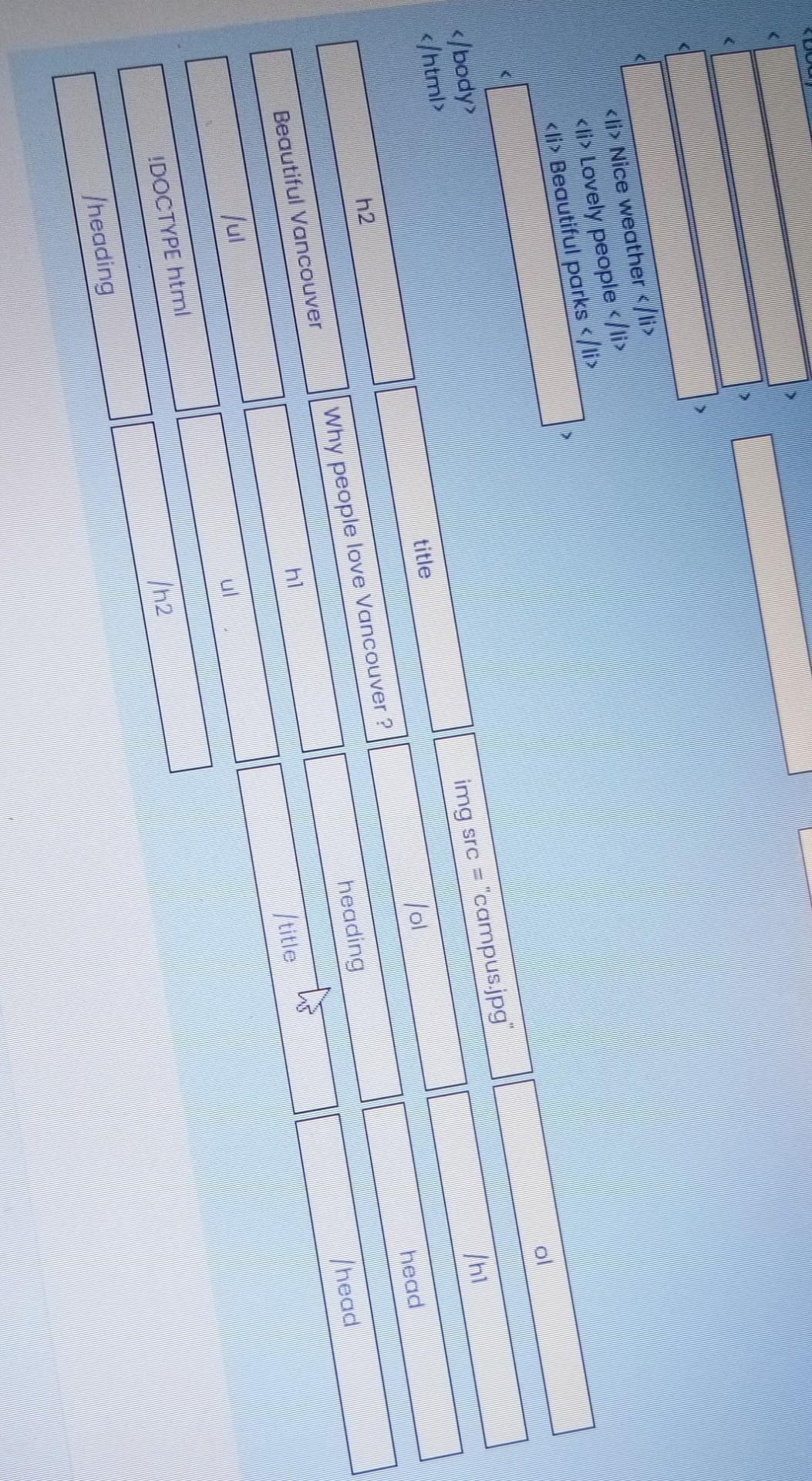 Solved Complete the following HTML file so that it looks | Chegg.com