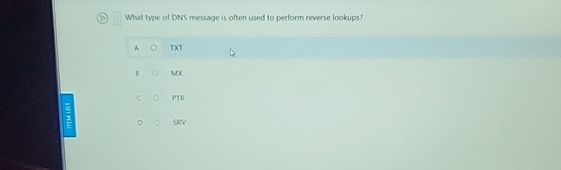Solved What type of DNS message is often used to perform | Chegg.com