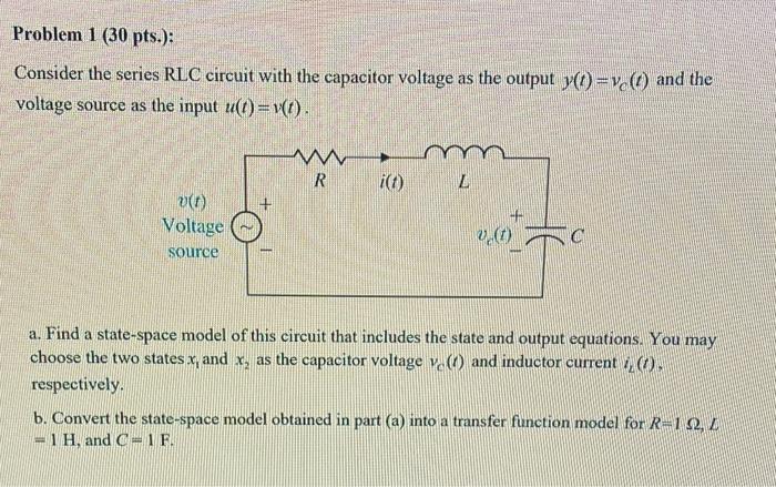 Solved Consider the series RLC circuit with the capacitor | Chegg.com