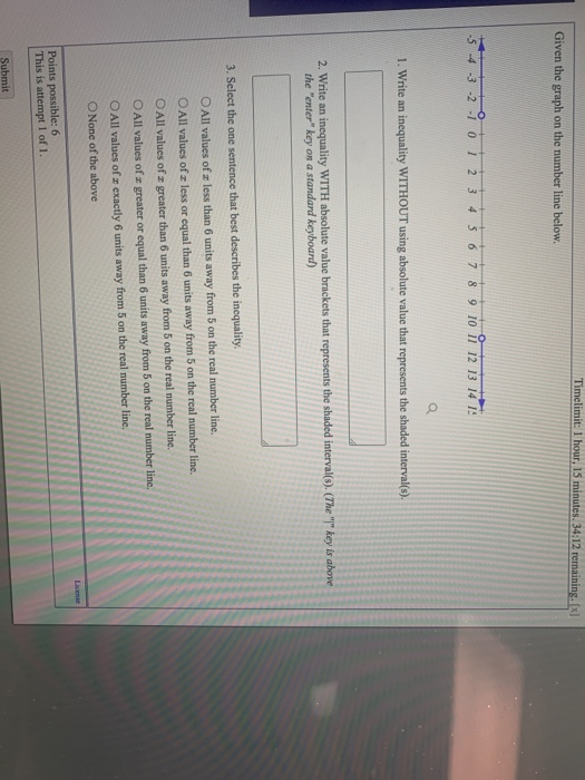 Solved Timelimit: 1 hour, 15 minutes. 34:12 remaining. [x] | Chegg.com