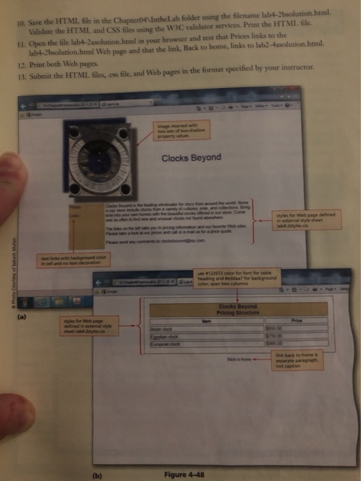 Solved 1. Recreate the webpage's below using HTML code and | Chegg.com