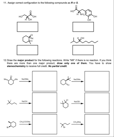 Solved Assign correct configuration to the following | Chegg.com
