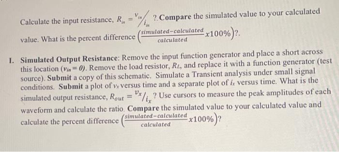 Design a single stage BJT small signal amplifier to | Chegg.com
