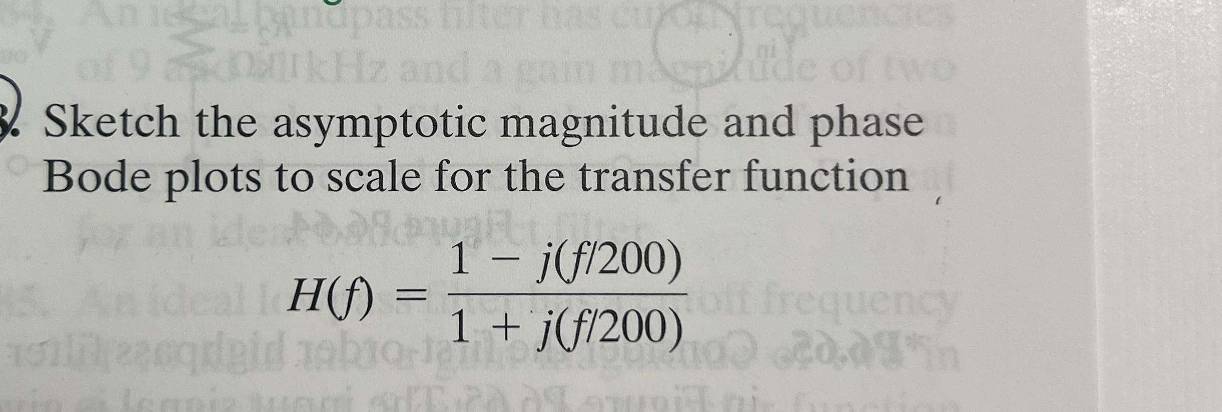 Solved Sketch the asymptotic magnitude and phase Bode plots | Chegg.com