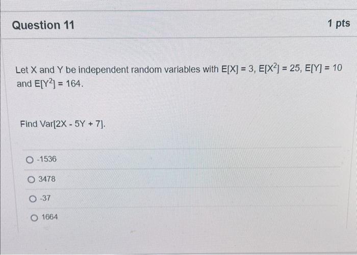 Solved Let X and Y be independent random variables with | Chegg.com