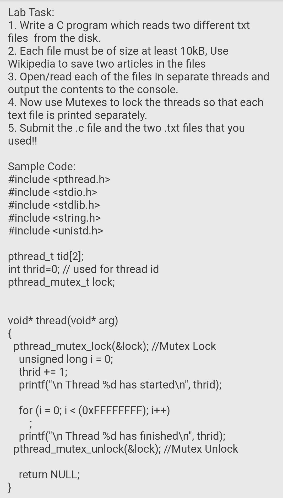 Solved Lab Task 1 Write A C Program Which Reads Two