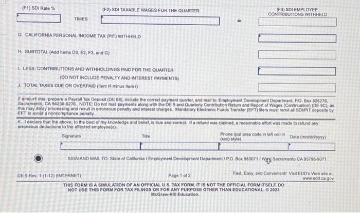 For Veryclear Glassware (California Employer Account | Chegg.com