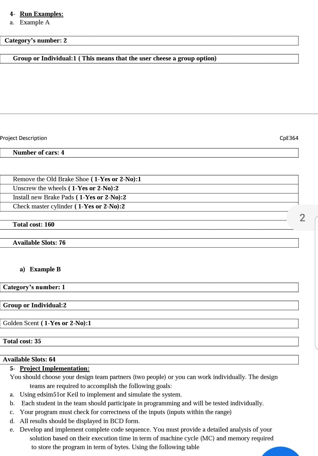Title: Design and implementation of an | Chegg.com