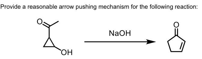 Solved Provide a reasonable arrow pushing mechanism for the | Chegg.com