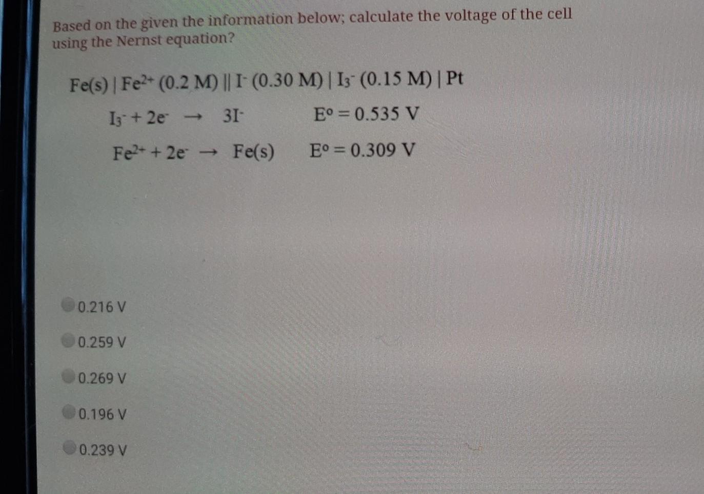 Solved Based on the given the information below; calculate | Chegg.com