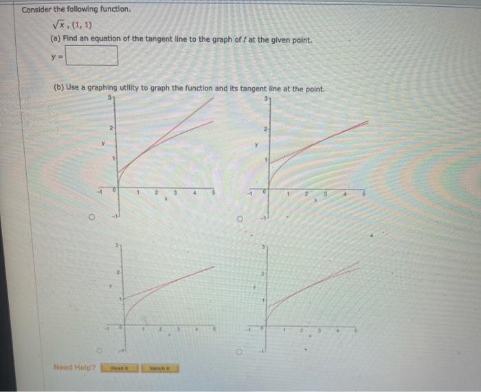 Solved Consider the following function. x,(1,1) (a) Find an | Chegg.com