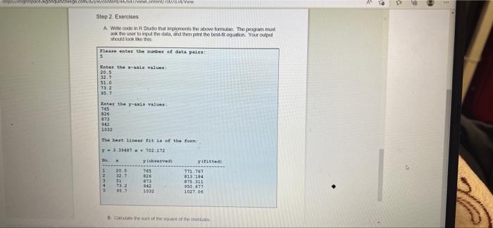 Solved Steps Step 1. Linear Regression. Lagrange | Chegg.com