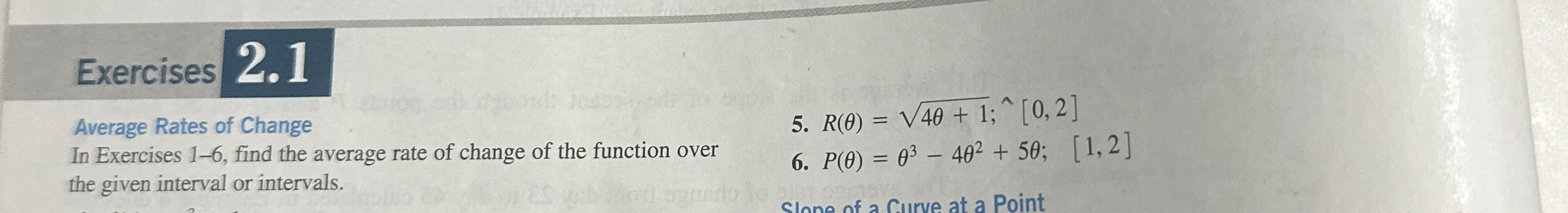 Solved ExeAverage Rates of Change5. R(θ)=4θ+12;[0,2]In | Chegg.com