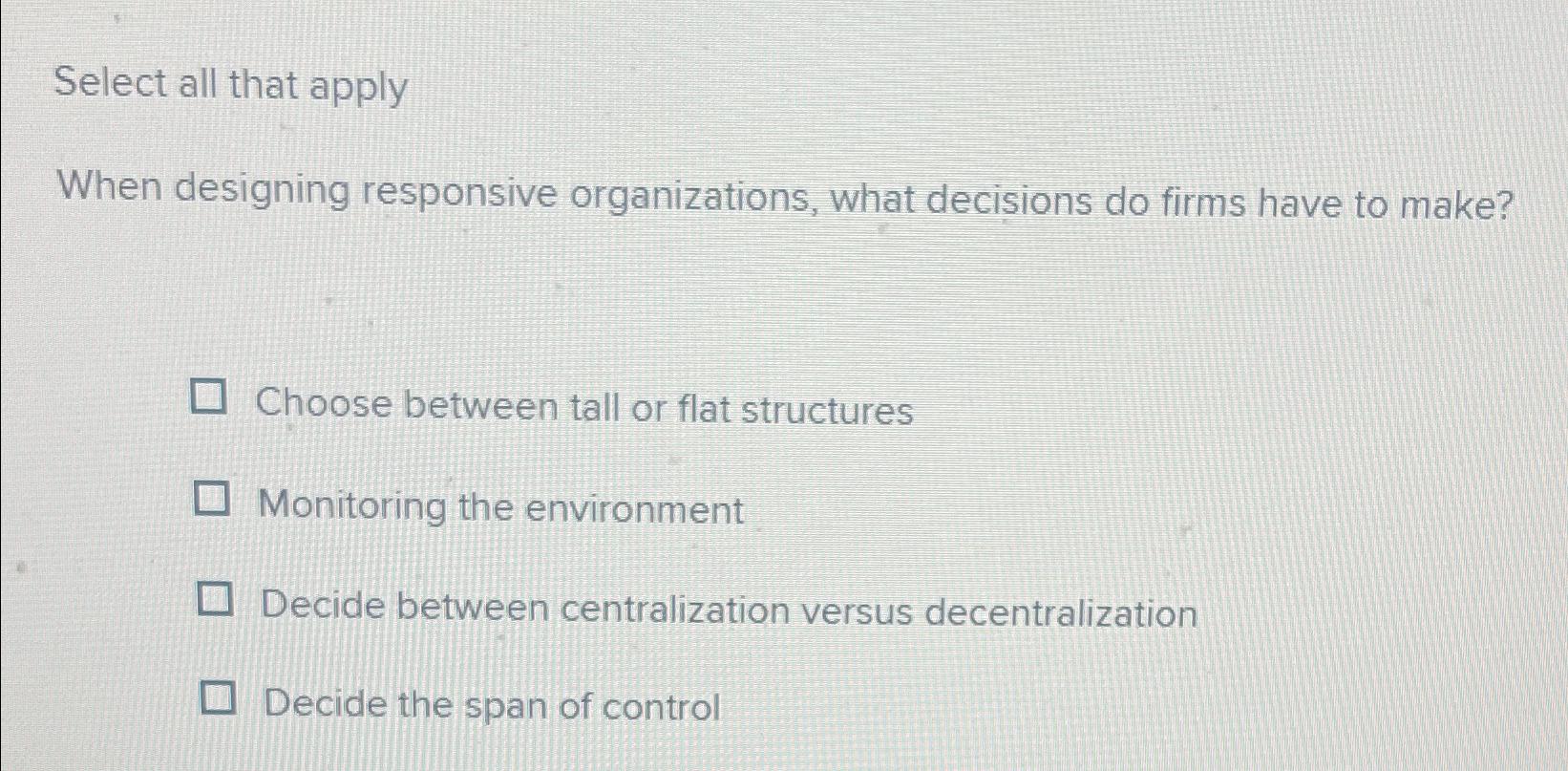 Solved Select all that applyWhen designing responsive | Chegg.com
