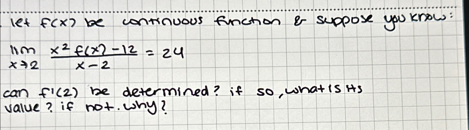 Solved lef f(x) ﻿be contrnuous function & suppose you | Chegg.com