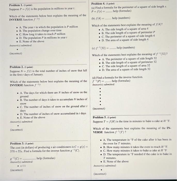Solved Problem 6 1 Point Problem 8 1 Pelint Let