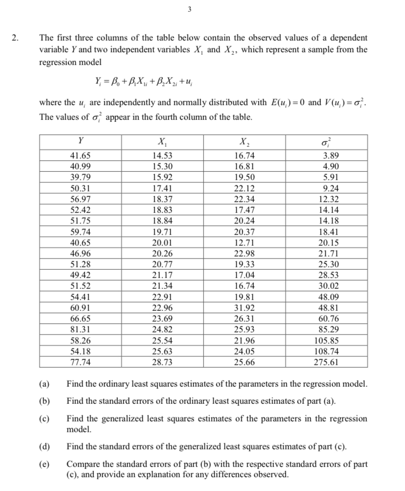 Solved 32. ﻿The first three columns of the table below | Chegg.com