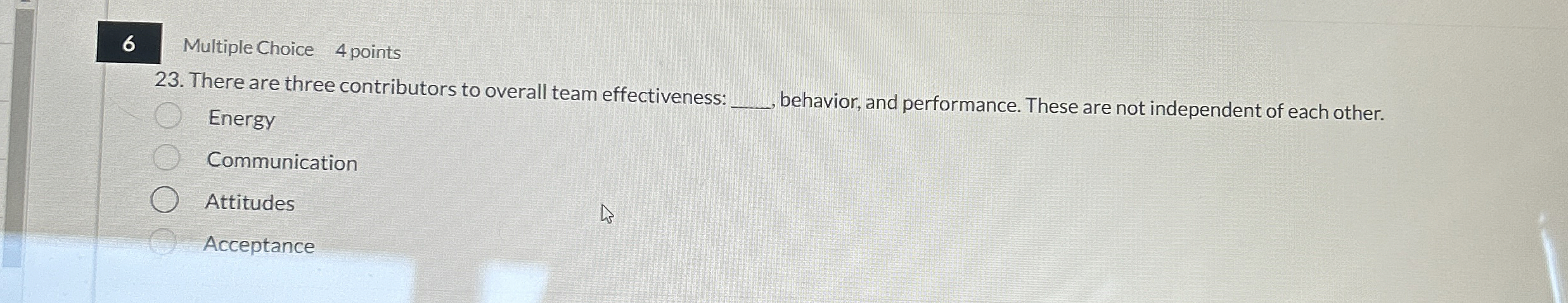High Quality SOLUTION 6Multiple Choice4 ﻿points23. ﻿There are three | Chegg.com