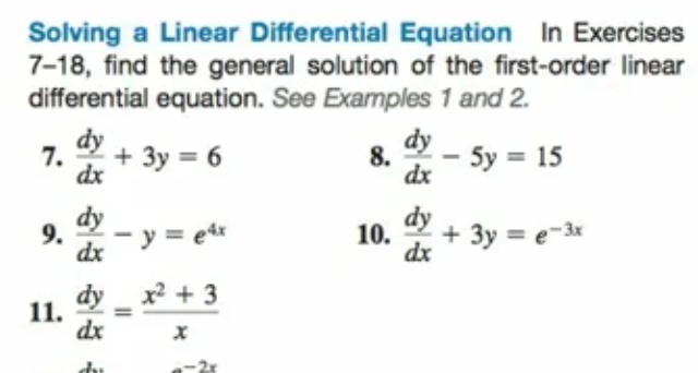 Solved Solving a Linear Differential Equation In | Chegg.com