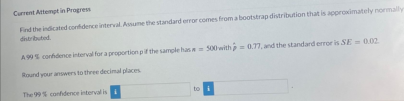 Solved Current Attempt in ProgressFind the indicated | Chegg.com